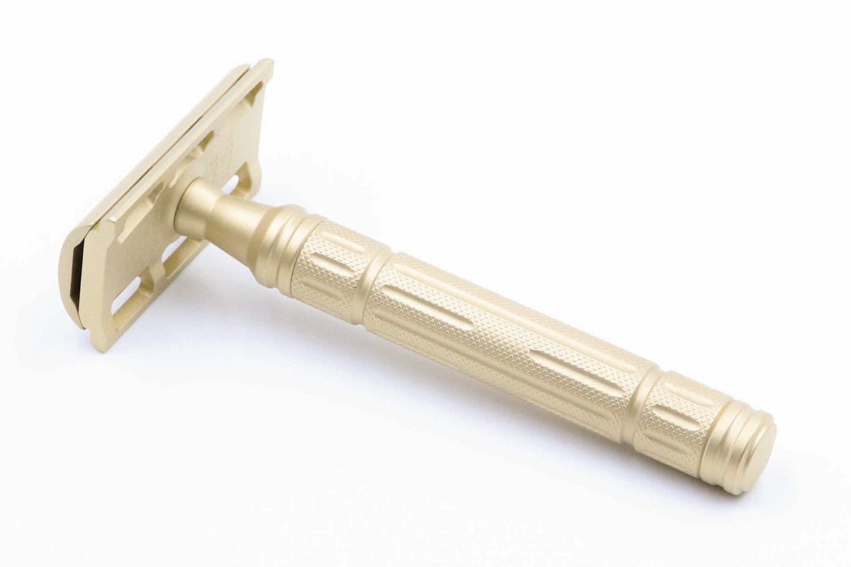 The Overlander Safety Razor - Brass - Karve Shaving Co.